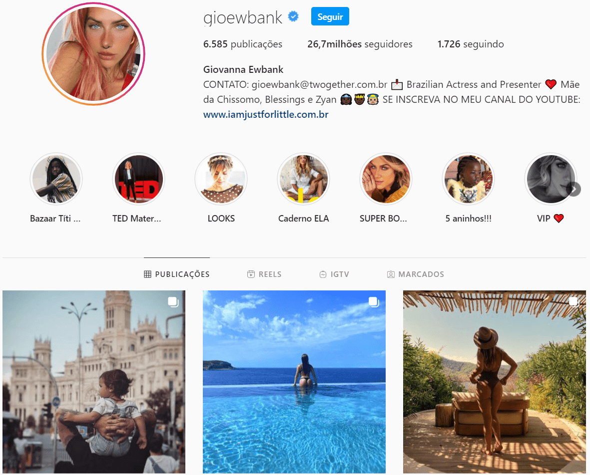 Descubra quais são os 7 maiores perfis do Instagram Brasil! - AhaSave