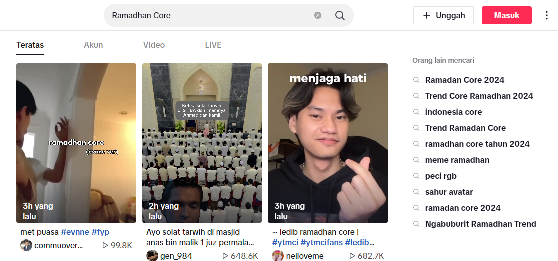 Apa itu Ramadhan Core? Trend TikTok Ramadhan 2024 Terbaru! - AhaSave